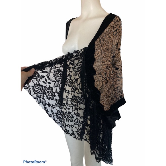 Vintage Rose | Jackets & Coats | Vintage Rose Silk Rayon Black Tan ...